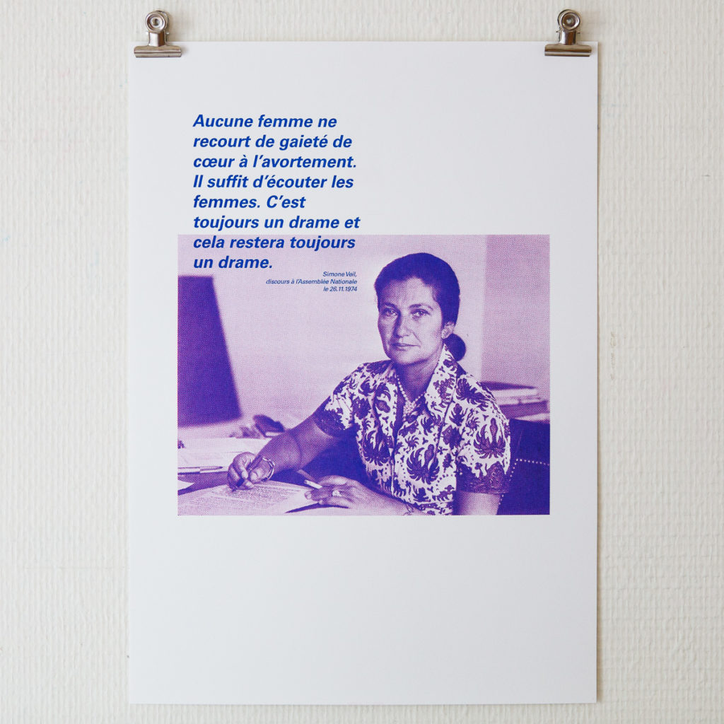 Affiche hommage à Simone Veil - Maison Riso